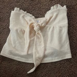 Tops | Princess Polly Cream Colored Waffle Material Tube Top | Poshmark